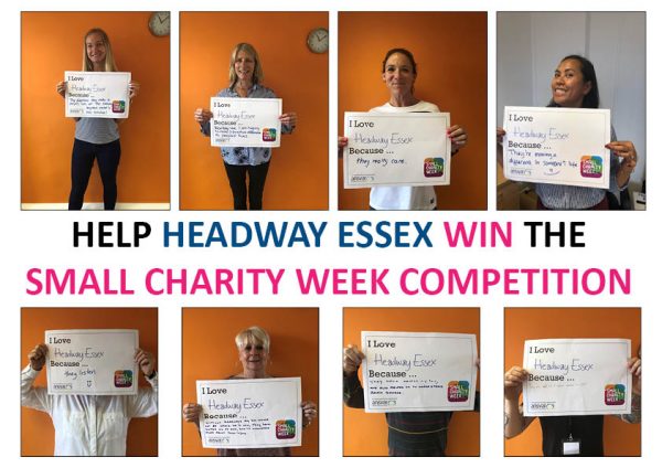 Small Charity Week – Help Headway Essex! - Headway Essex